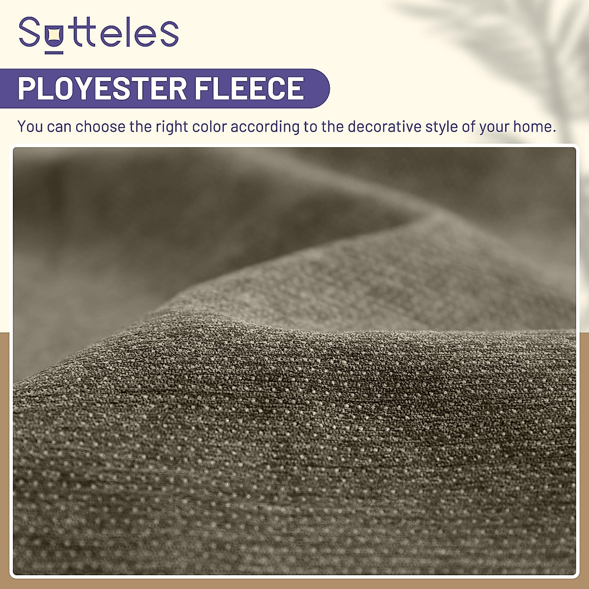 Outdoor Bench Cushion for Indoor/Outdoor Furniture - Thickened Non-Slip Custom Cushions for Piano, Window, Porch Swings, Dining Bench (48x18x4 Inch, Hemp Brown)