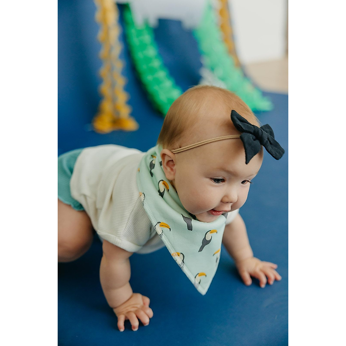 Copper Pearl Baby Bandana Bibs - 4 Pack Soft Cotton Baby Bibs for Drooling and Teething, Absorbent Drool Bibs for Baby Girl and Boy, Adjustable to Fit Newborns to Toddlers, Tons of Styles (Bengal)