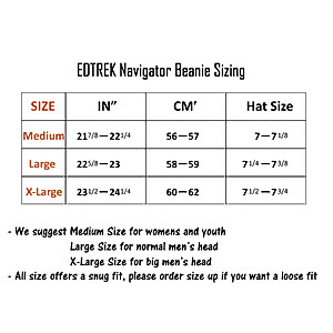 EDTREK Waterproof and Windproof Camo Beanie Hunting Hat - Timber and Blaze Orange Camo Hunter Hat (Medium, Blaze Orange Camo)