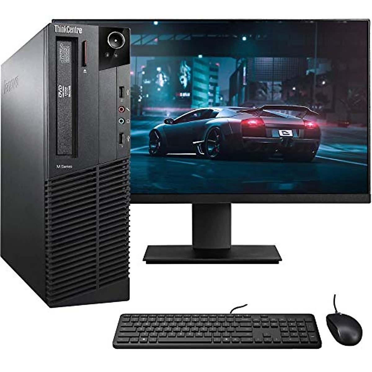 Lenovo Small Form Computer Desktop PC, Intel Core i5 3.10 GHz, 16GB Ram, 120GB SSD, 1TB Hard Drive,WiFi | Bluetooth, HDMI, New 19" LCD Monitor, NVIDIA GeForce GT 1030 2GB DDR5, Win 10 (Renewed)