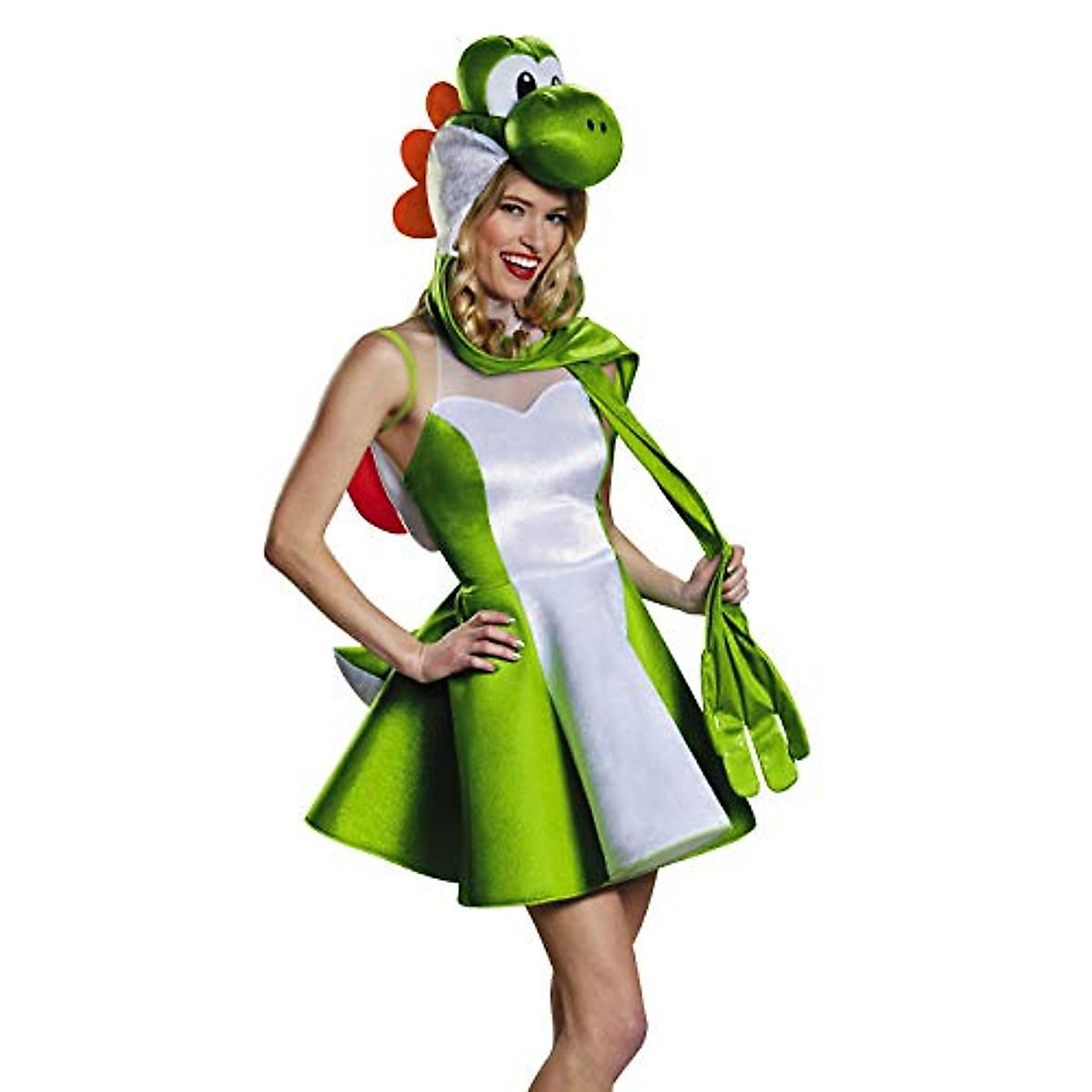 Disguise Women's Yoshi Female Costume, Green, Small