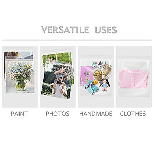 Mat Board Center, 50 Pack 8 1/2" x 10 3/7" Acid-Free Crystal Clear Sleeves Storage Bags for 8x10 Art Prints/Pictures/Photos/Framing Mat Mattes