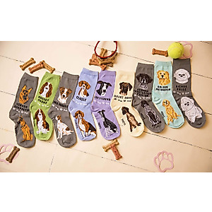 Foozys Unisex Crew Socks | Canine/Dog Collection | Golden Retriever