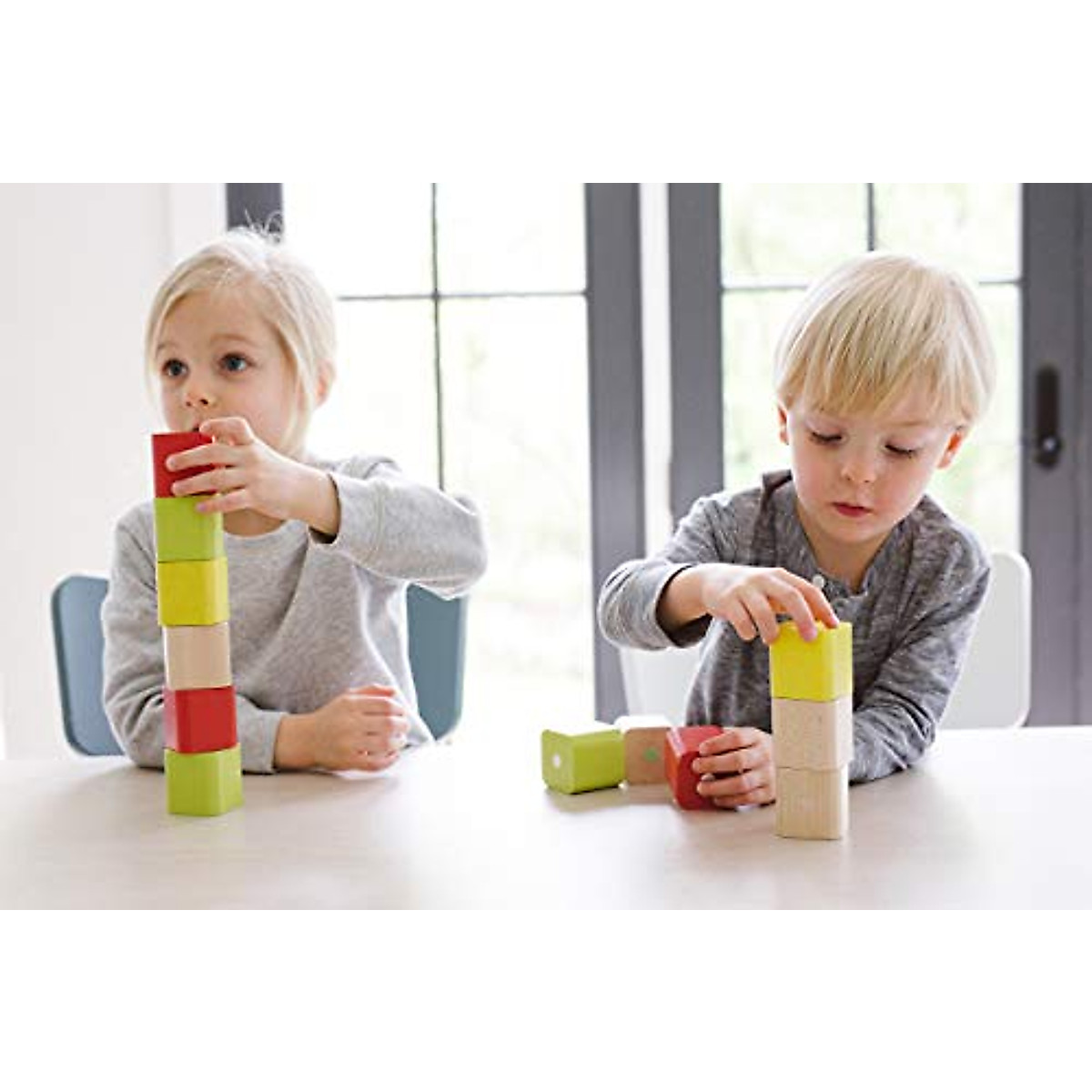 Tegu 6 Piece Magnetic Baby’s First Building Blocks, Tints