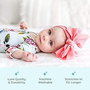 Posh Peanut Footless Baby Girl Pajamas - Viscose from Bamboo Ruffled Baby Sleepers with 2 Way Zipper for Easy Diaper Changes (6-9 Months) Dusk Rose