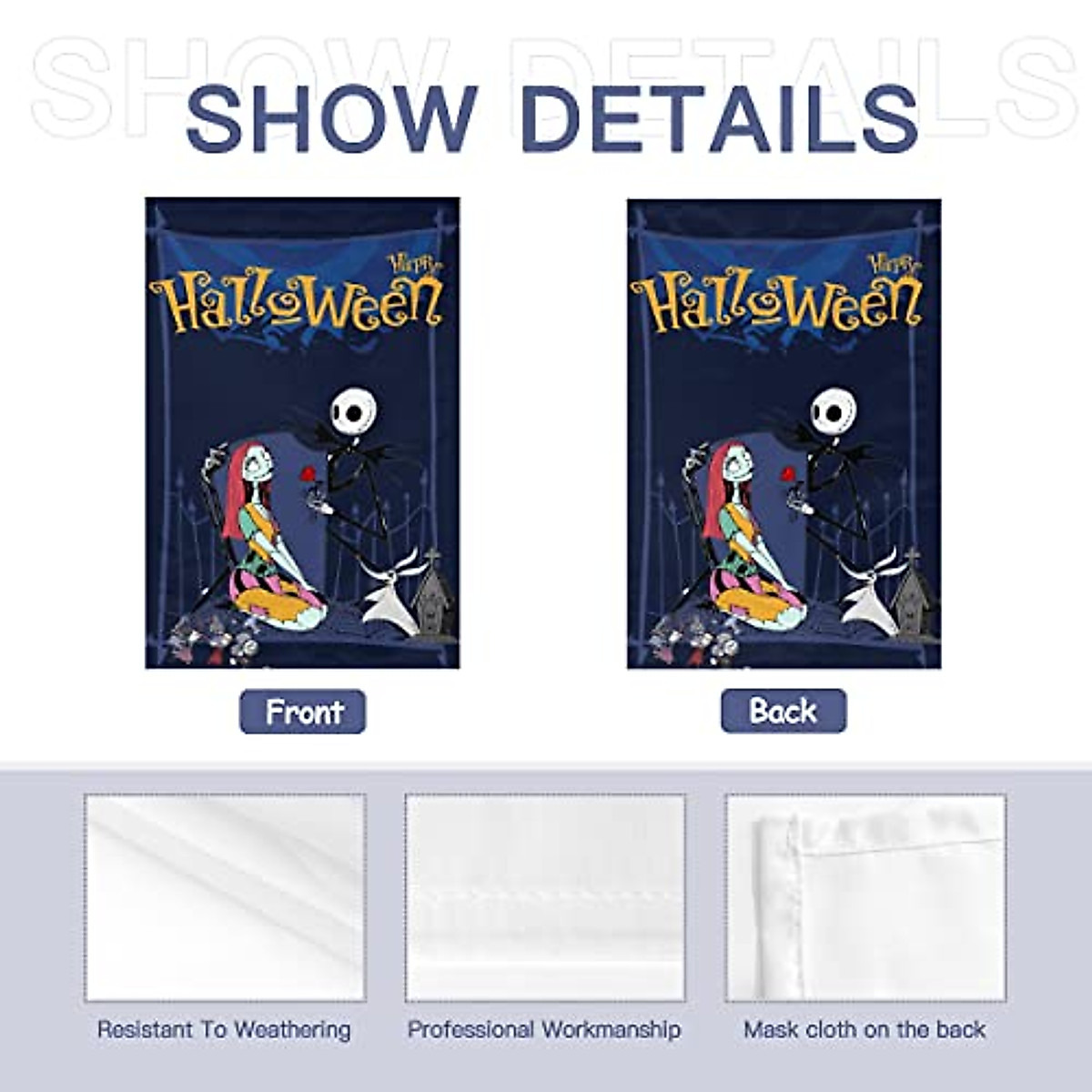 2pcs Classic Horror Movie Halloween Garden Flag Vertical Double Side Printing, Halloween Decorations Yard Outdoor Decoration 12" x 18"