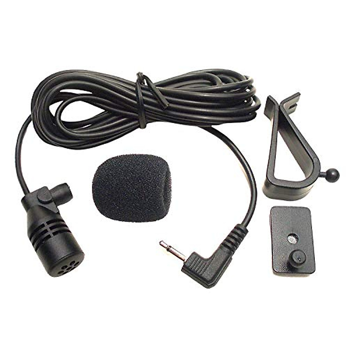 FingerLakes Microphone Mic 2.5mm Pioneer Compatible for Car Vehicle Stereo Radio GPS DVD Bluetooth Enabled Head Unit