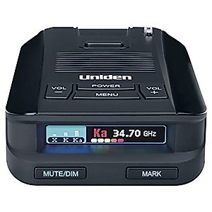 Uniden DFR9 Super Long Range Laser and Radar Detection, Built-In GPS for Red Light Cameras and Speed Camera Alerts, Easy to Read Full Color OLED Display