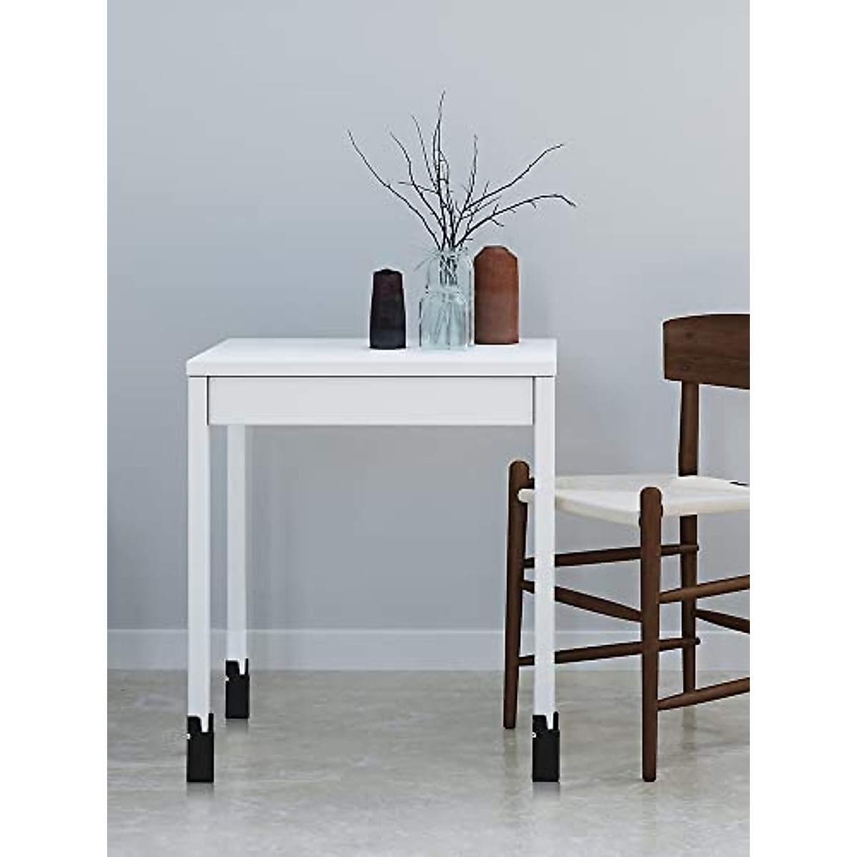 Ihvewuo- 4Pcs Adjustable Chair Riser Bed Furniture Riser Heavy Duty Desk Couch Bottom Elevator Metal Sofa Table Raiser 1.97/3.94inch Lift Support 20,000lb for Furniture Thickness 0.8-1.4inch Ihvewuo-