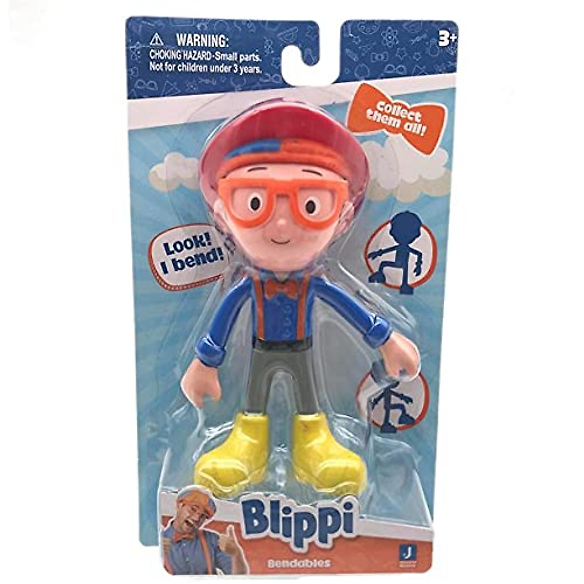 M.F. Blippi Bendables 5 h Toy for Boys Girls Birthday Christmas Holiday Presents