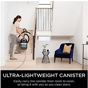 Shark CV101 Vacuum Canister pet Anti-Allergen Complete Seal Smooth Glide Wheels Bagless, Corded (Renewed)