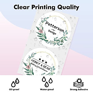 Phomemo D520 Label Printer with 1 Circle Label Roll, Shipping Thermal Printer D520 4x6 Label Printer for Barcode, Mailing, Address Labels, Postage