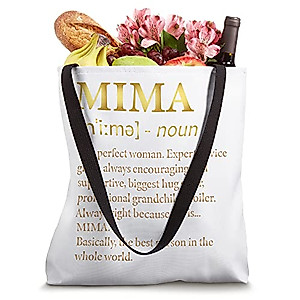 Mima Definition Grandma - Funny Grandmother Tote Bag