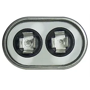 Genteq GENTEQ - C307L / 27L566 Fast Shipping! GE Capacitor Oval 7.5 uf MFD 370 Volt 27L566, 27L566S(Replaces Old GE# 97F9001, Z97F9001, 97F9001BX & 27L566BZ3), 7.5 MFD at 370 Volts