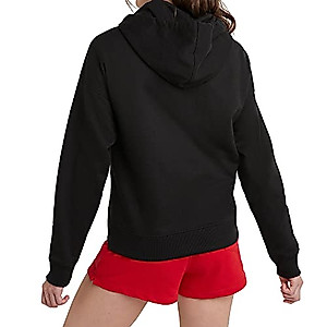Hanes Comfortblend Standard Originals Full, Midweight Fleece Sweatshirt, Zip Hoodie for Women, Plus, Black
