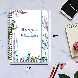 Budget Planner 2024 Monthly Budget Journal Expense Tracker 12 Month Notebook Bill Financial Organizer 5.7 x 8.2 Inch