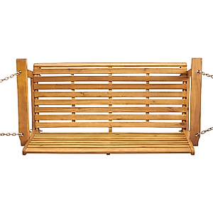 Christopher Knight Home Outdoor Acacia Wood Porch Swing,Brown/Teak