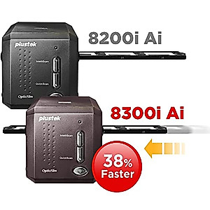 Plustek OpticFilm 8300i Ai Film & Slide Scanner Converter + 35mm Mounted Slide Holders kit