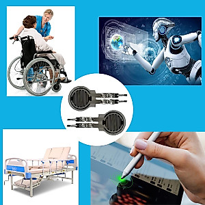 Force Sensing Resistor, Pressure Sensor, 20GM-2KG Force Sensor, High Precise Flexible Force Gauge for Home Industry (2 Pack)