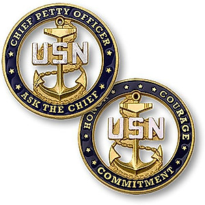 U.S. Navy Chief Petty Officer Ask The Chief Challenge Coin