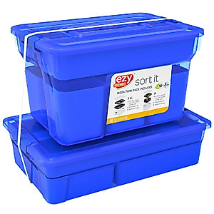 Ezy Storage Sort-It Small Organizers (2 Pk.) - Blue