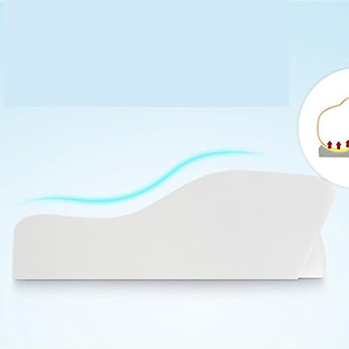 TEIDEA Pillows for Bed Sleep Pillow Bed Neck Care Massage Health Design Adult Ankle Bed Pillow