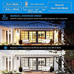 MrSconce Motion Sensor Outdoor Wall Lights, Advanced Dusk to Dawn Exterior Light Fixtures Wall Sconce, Waterproof Porch Light Wall Mount for Outside Patio,Entryway,Garage(Oil Rubbed Bronze)