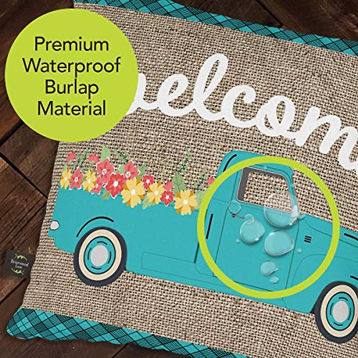 Briarwood Lane Springtime Pickup Decorative Pickup Floral Indoor Outdoor 17"x17"