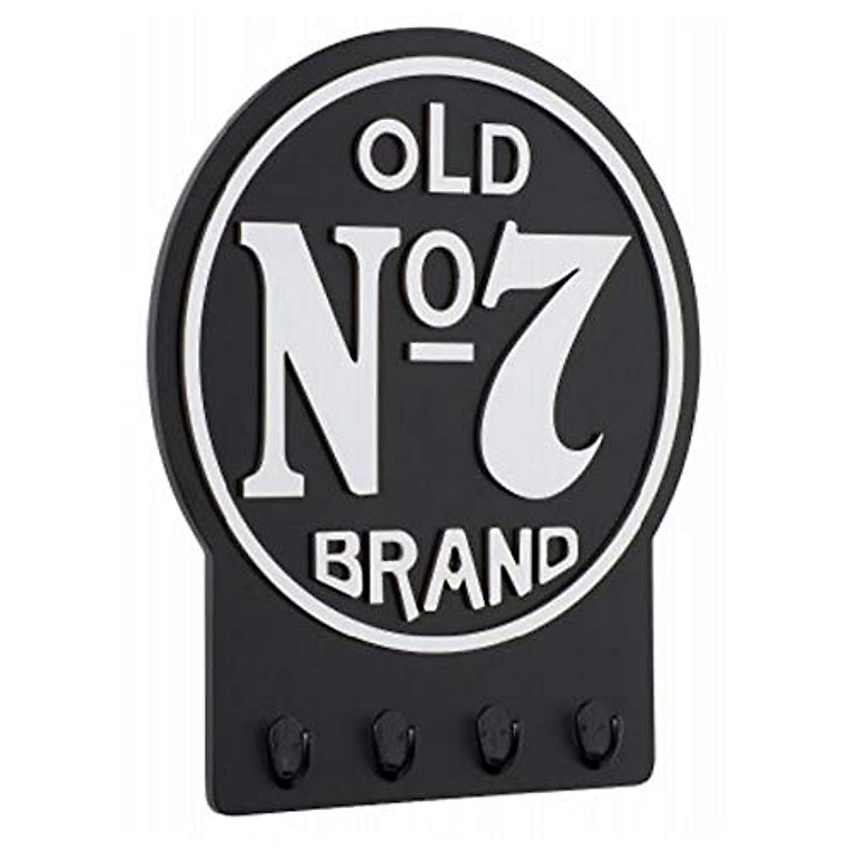 Jack Daniel's Old No. 7 Wall Key Rack Sign Whiskey 15" x 12" Bar Pub Mancave