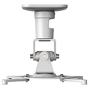 AMER Projector Mount - Ceiling Bracket LCD DLP Tilt 360° Swivel 30lbs (White)