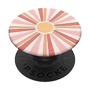 Boho Sun Bohemian Nature watercolor warm colors PopSockets PopGrip: Swappable Grip for Phones & Tablets