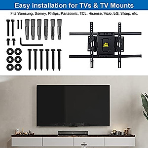 FORGING MOUNT Universal Wall Mounting Hardware Kits Screws Includes M5 M6 Screws, Washers, Allen Key, Lag Bolts and Concrete Wall Anchors, Compatible for Most Flat/Curved TV/Monitor Mount