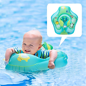 Mr. Pen- Inflatable Baby Swim Float, for Ages 6-30 Months, Blue, Waist Ring Inflatable Baby Pool Float, Infant Swim Float, Baby Pool Toys, Infant Floats for Pool, Baby Swimming Float