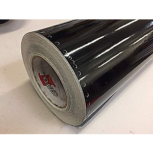 ORACAL 651 Permanent Adhesive Black Gloss Vinyl (12 Inches x 6 Feet)