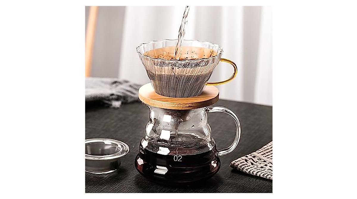 Gute Glass Coffee Dripper - Perfect for 1-4 Cups