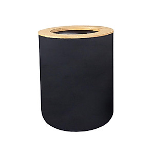 IEUDNS Bathroom Trash Can Bathroom Accessory Fashionable Easy to Clean Small Size Small Wastebasket Garbage Can for Bathroom Bedroom Home Desktop, Black