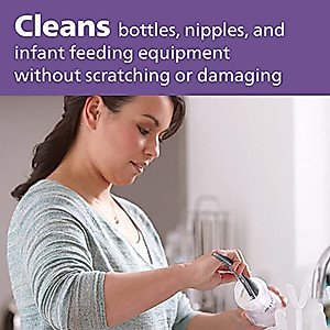 Philips AVENT Baby Bottle and Nipple Brush, Grey, SCF145/18