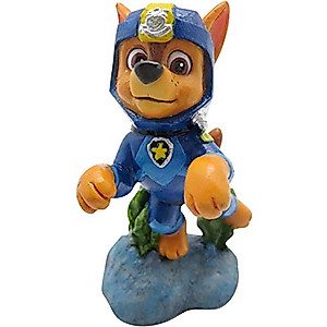 Penn-Plax Paw Patrol Aquarium Ornament Bundle – Includes Chase, Marshall, Rubble, and Skye – 4 Pieces – Mini