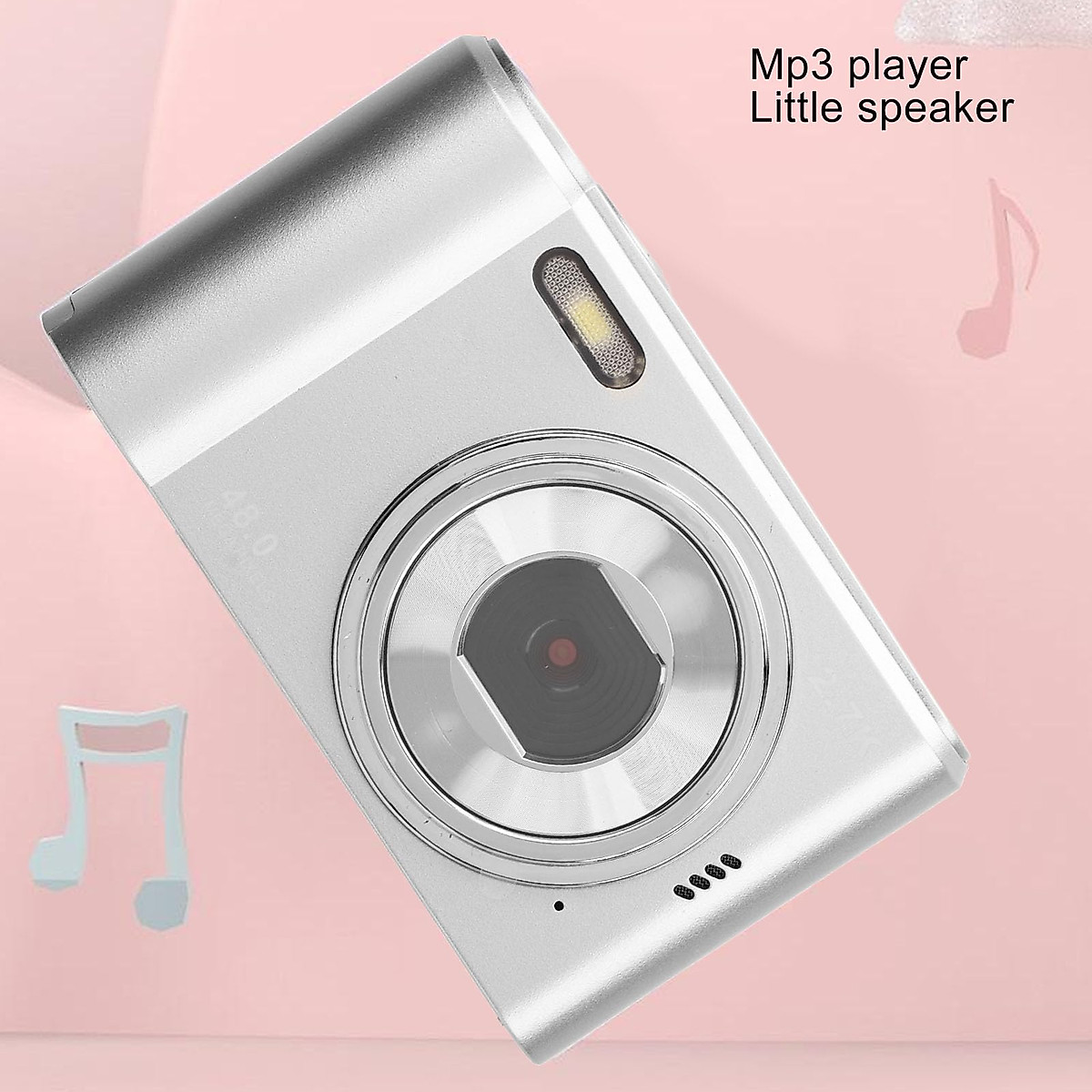 Portable Digital Camera, 44MP 1080P 16X Zoom HD Auto Focus Mini Camcoder, 700mAh Vlogging Camera Travel Video Camera, for Seniors Students Kids