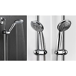 HotelSpa AquaCare series Insta-mount Power Suction 24" Stainless Steel Height/Angle Adjustable Shower Slide Bar