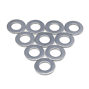 S SYDIEN 50Pcs 304 Stainless Steel M10 Inner Dia Flat Washers for Bolt Screw
