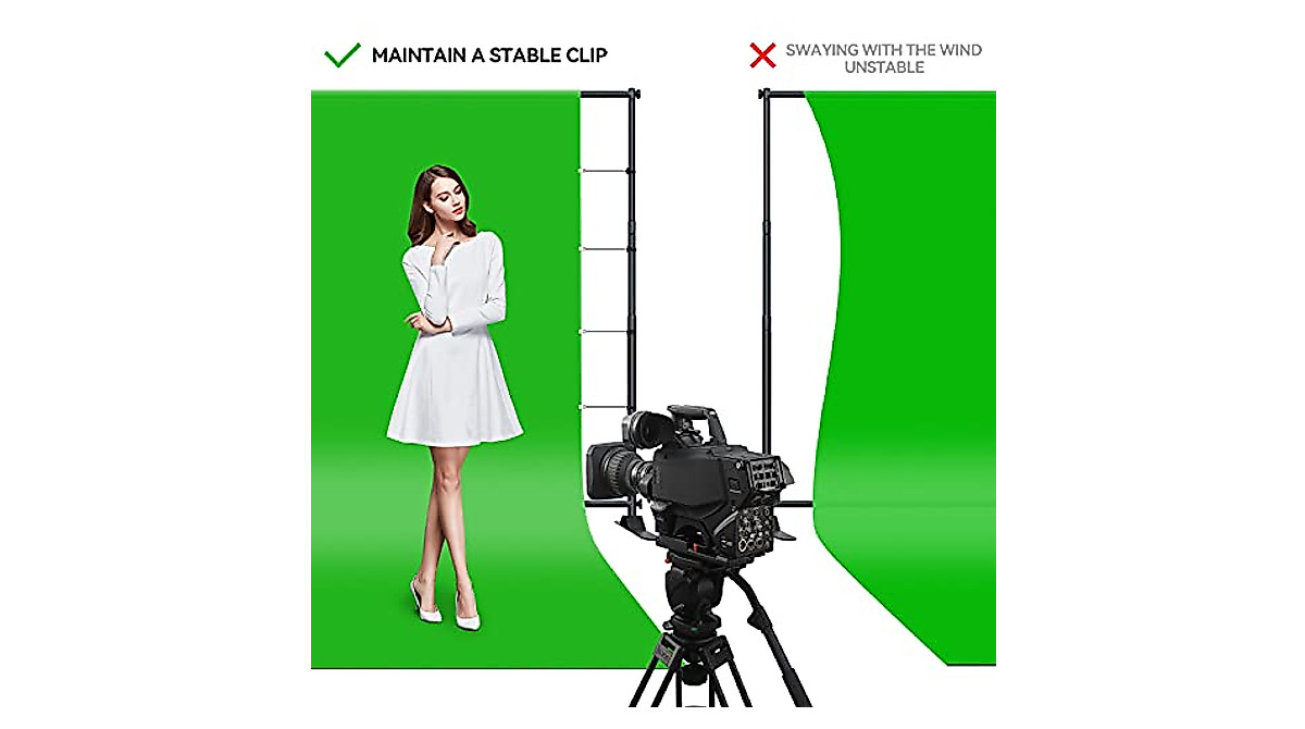 10x10 Ft Green Screen Backdrop for Photography & Live Streaming