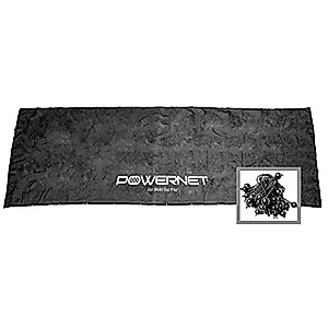 PowerNet Fence Shade Net Cover | Portable Baseball Softball Dugout Sun Screen | 18.75 FT x 7 FT | Blocks Sun to Keep Players Cool | Easily Attach to Any Chain Link Fence with Included Bungee Ball Ties