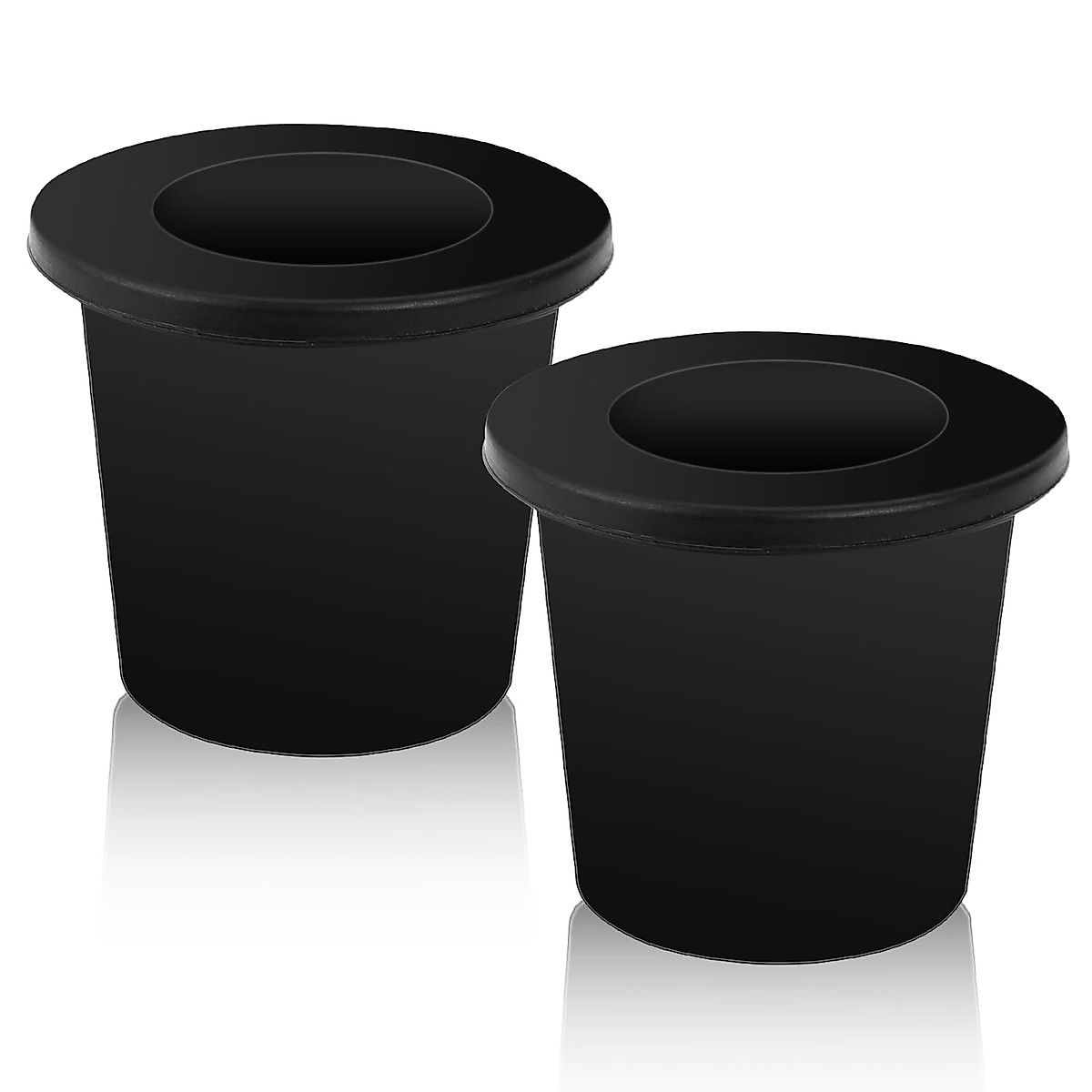 KALIONE 2 Packs Patio Table Umbrella Hole Ring, Black Umbrella Outdoor Patio Plug Hole Ring, Silicone Cone Umbrella Stabilizer Sleeve for Outdoor Table Umbrella Patio Umbrella Pool Umbrella Adapter