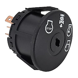 GY20074 AM133597 Ignition Starter Switch with 2 Key Compatible with John Deere Lawn Tractor L100 L105 L107 L110 L120 D100 D105 D110 D120