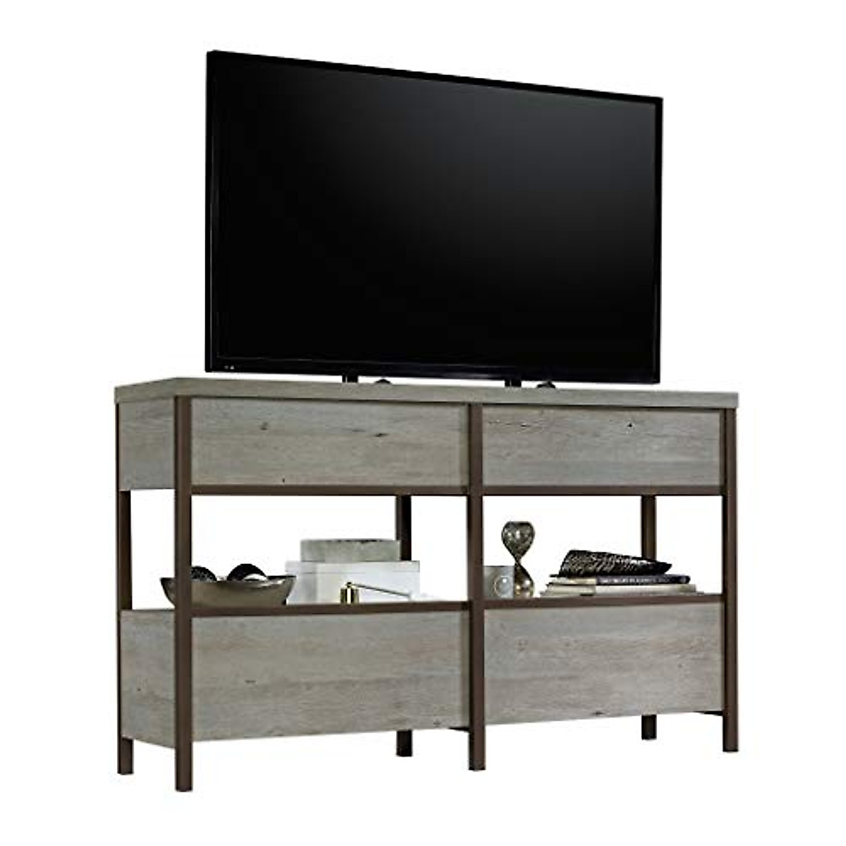 Sauder Manhattan Gate Credenza, for TVs up to 60", Mystic Oak Finish