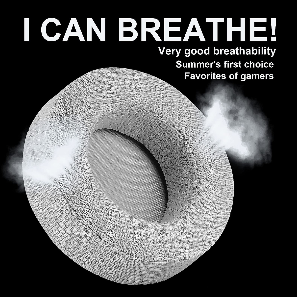 Upgrade VirtuosoXT Gray Thicker Earpads - Ear Cushion Compatible with Corsair Virtuoso RGB Wireless SE/Virtuoso XT Gaming Headset, Breathable, High-Density Noise Cancelling Foam, Added Thickness