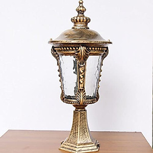 MHCZBGY Home Outdoor Pillar Light Outdoor Garden Villa Pillar Lights European Style Column Light Waterproof Column lamp Vertical Yard Pillar lamp