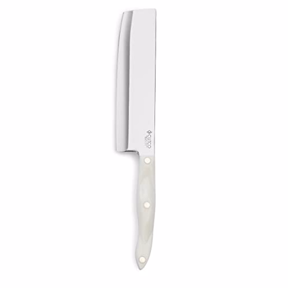 Cutco 1735 Vegetable Knife with 5.5" WHITE (Pearl) Handle and 7.7" Straight Edge
