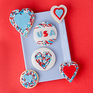 Cookie Cutter Kingdom, Easter Cookie Cutters, Spring Cookie Cutters Shape, Mold for Cakes Biscuits and Sandwiches (Easter) (Heart 9 Pack)